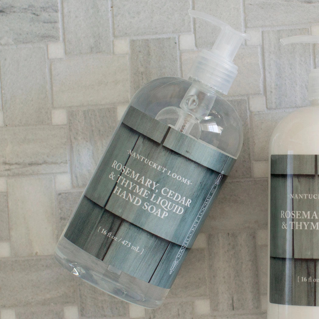 16oz Rosemary, Cedar & Thyme Liquid Soap – Nantucket Looms