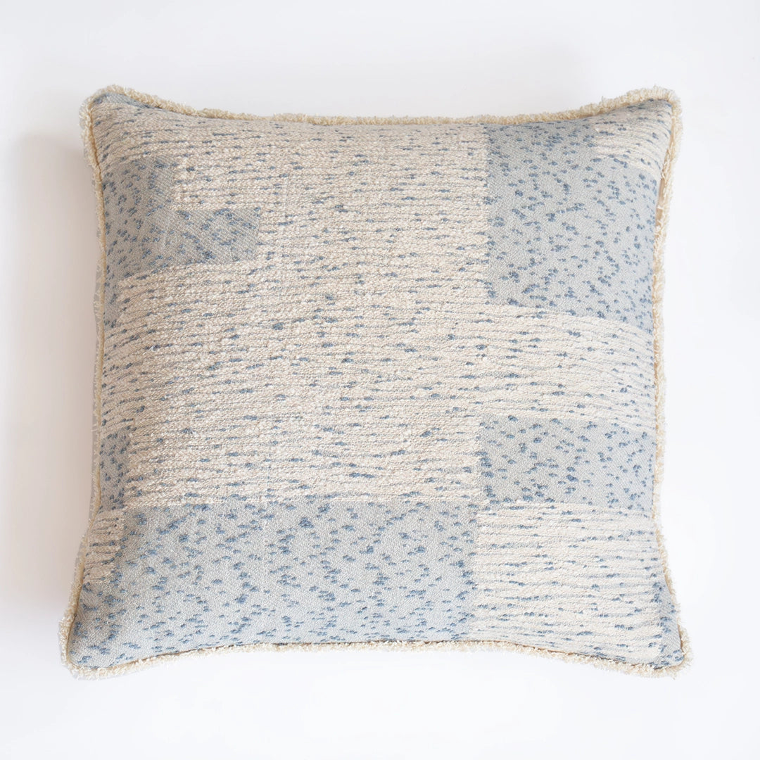 Azure Blue Textured Pillow – Nantucket Looms