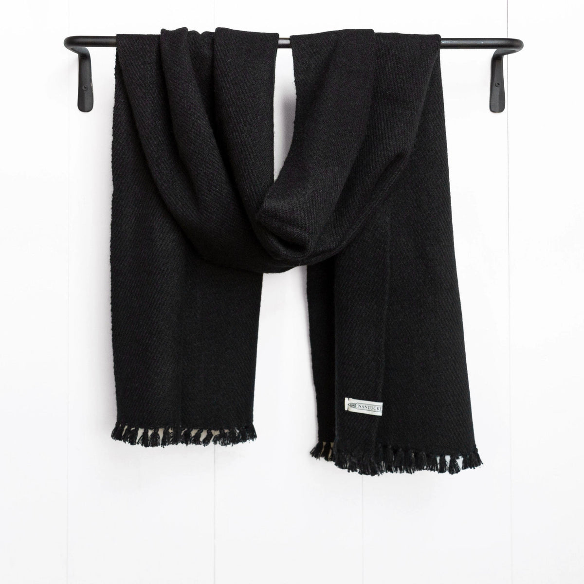 Black Handwoven Cashmere Wrap – Nantucket Looms