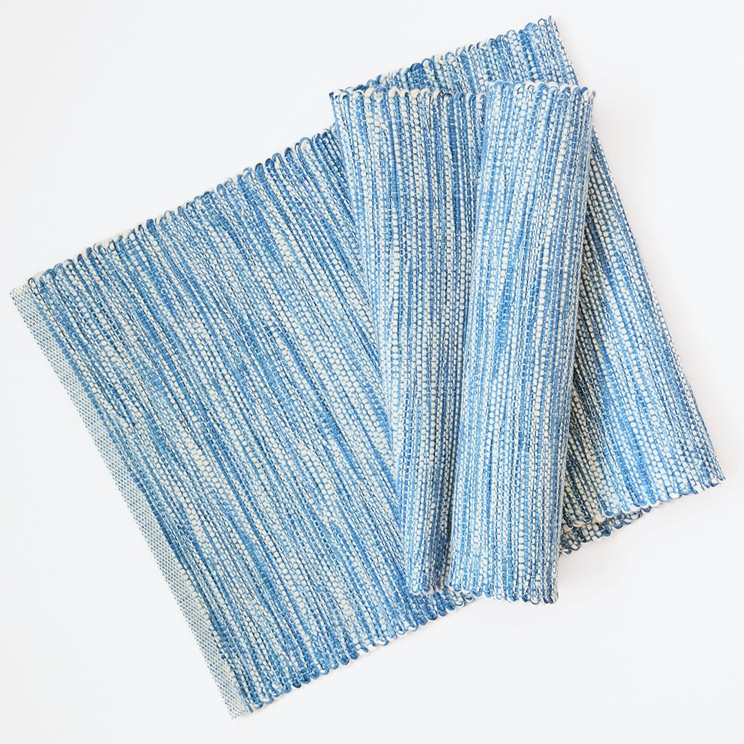 Storm Blue Table Runner – Nantucket Looms