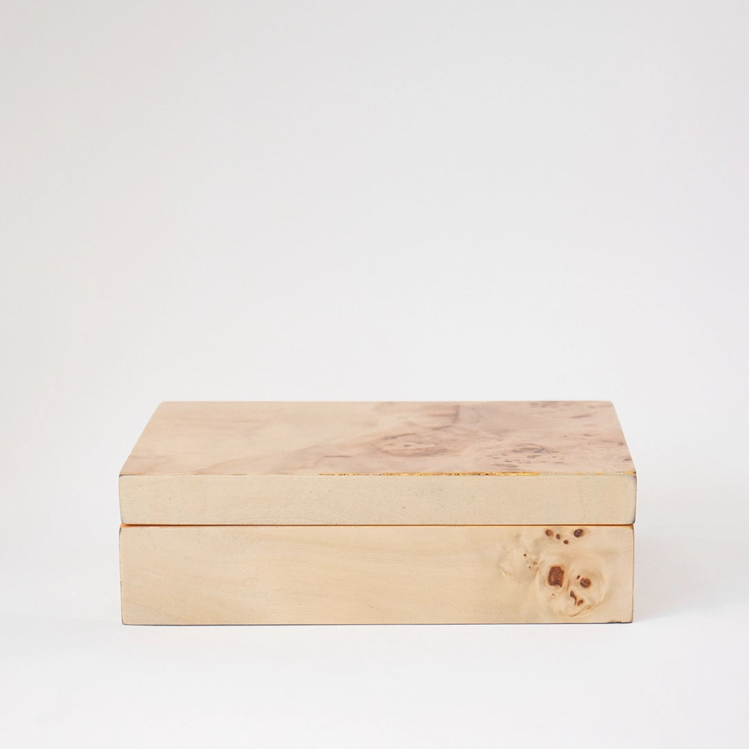 Burl Wood Storage Box – Nantucket Looms