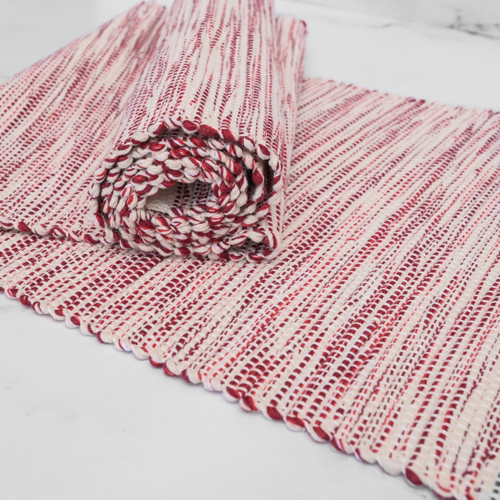 True Red Table Runner – Nantucket Looms