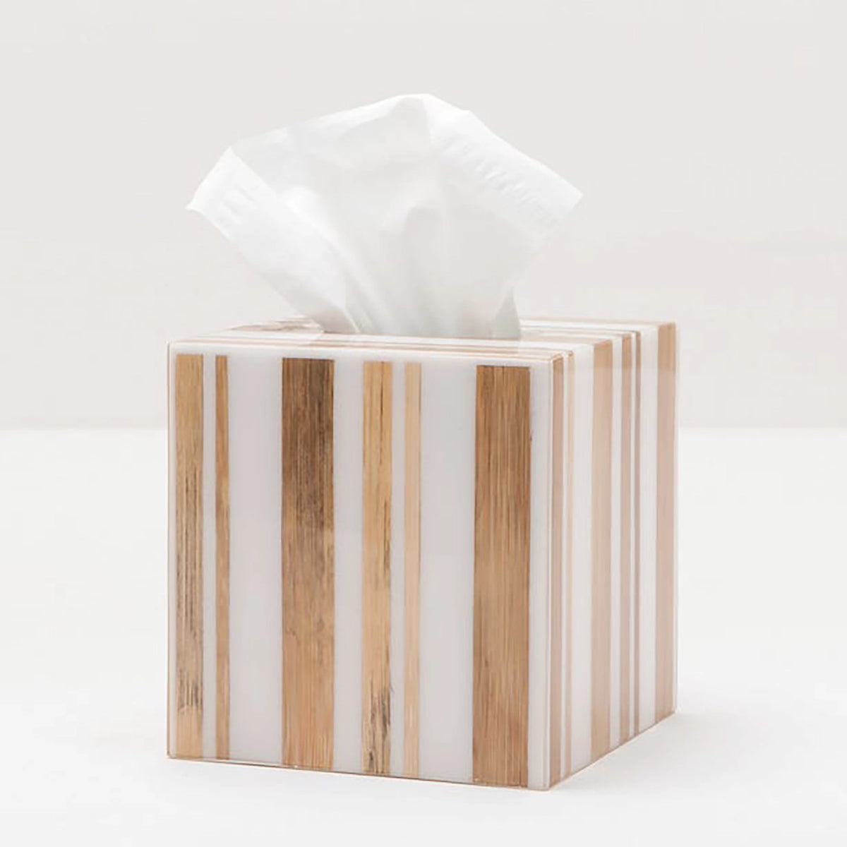 Bamboo & Resin Tissue Box – Nantucket Looms