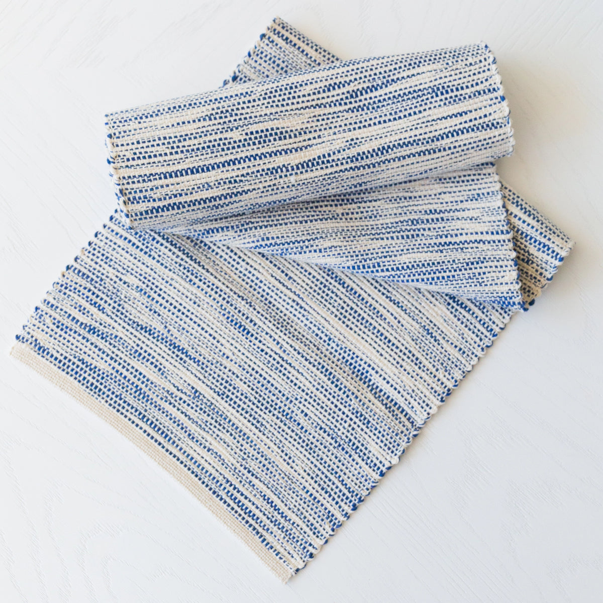 Regatta Blue Table Runner – Nantucket Looms