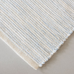 Sky Blue & Gray Table Runner – Nantucket Looms